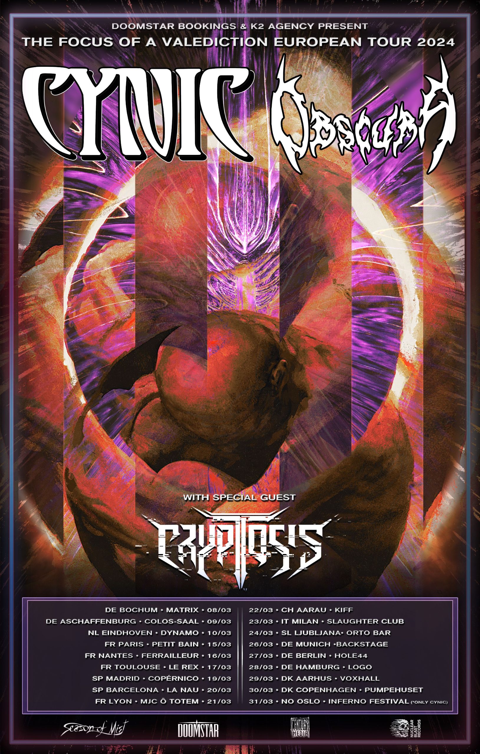 CYNIC Announce European Tour | Season of Mist