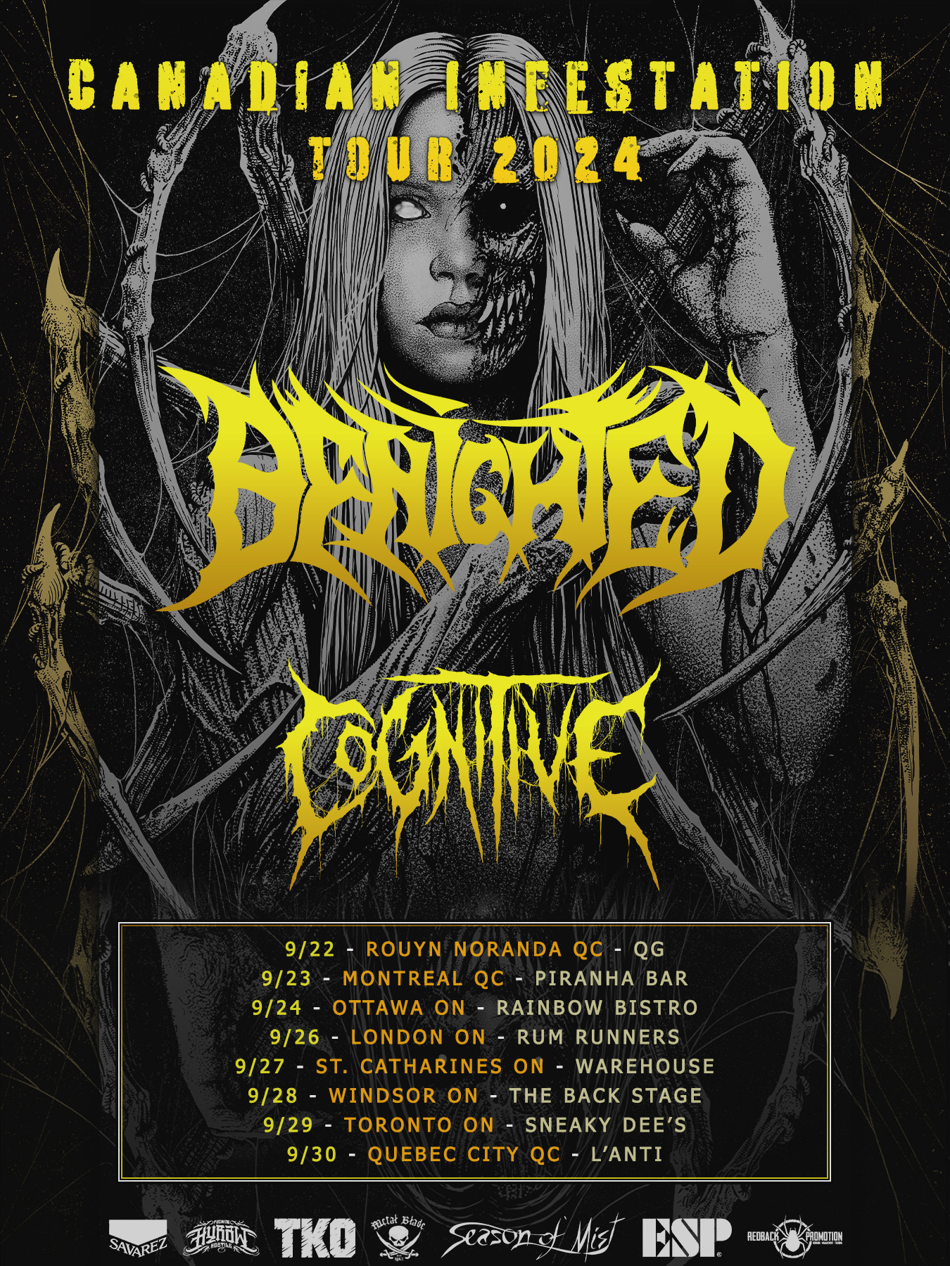 Benighted Announce Canadian Tour | Season of Mist