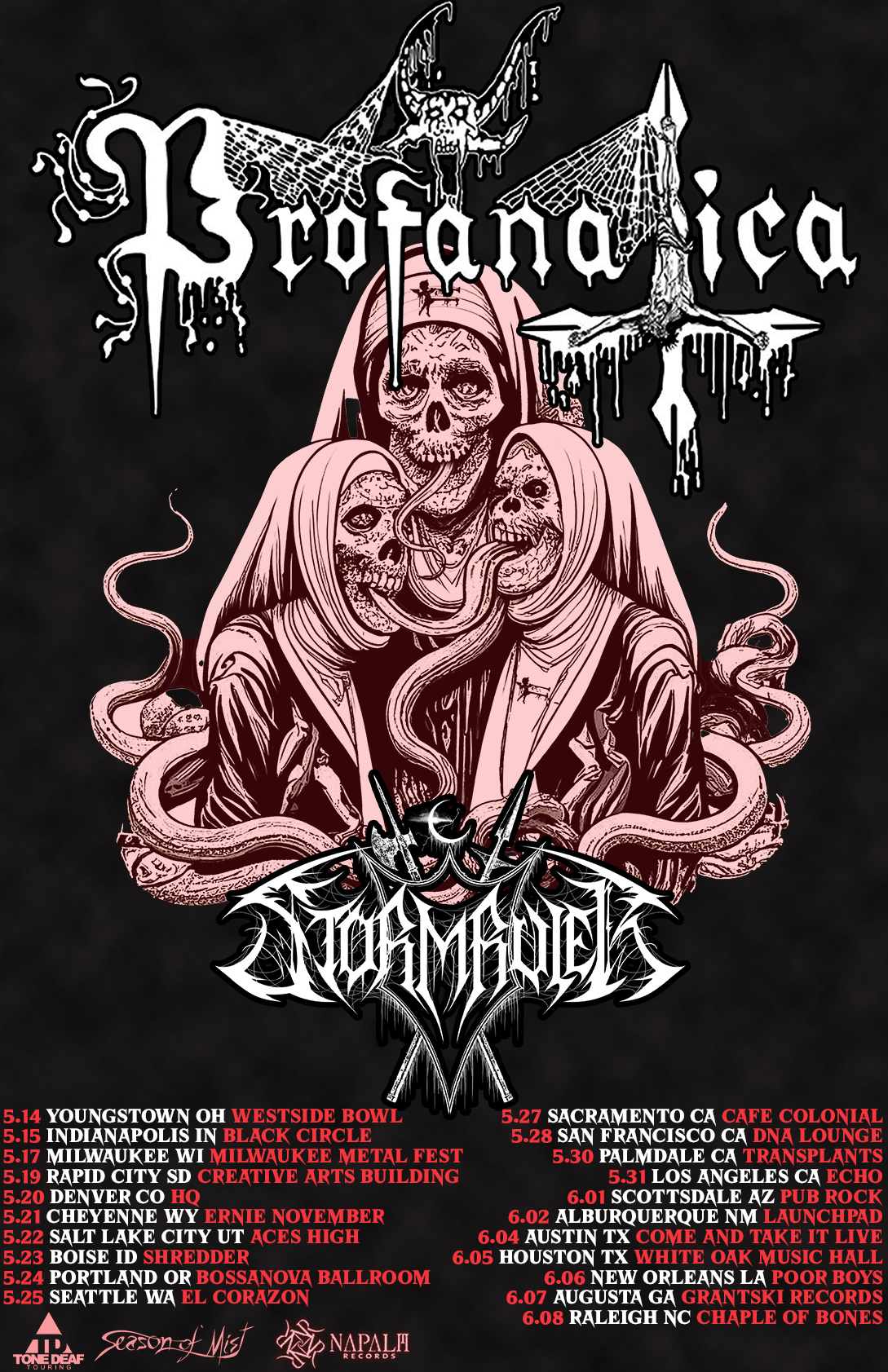 Profanatica Announce More US Tour Dates | Season of Mist