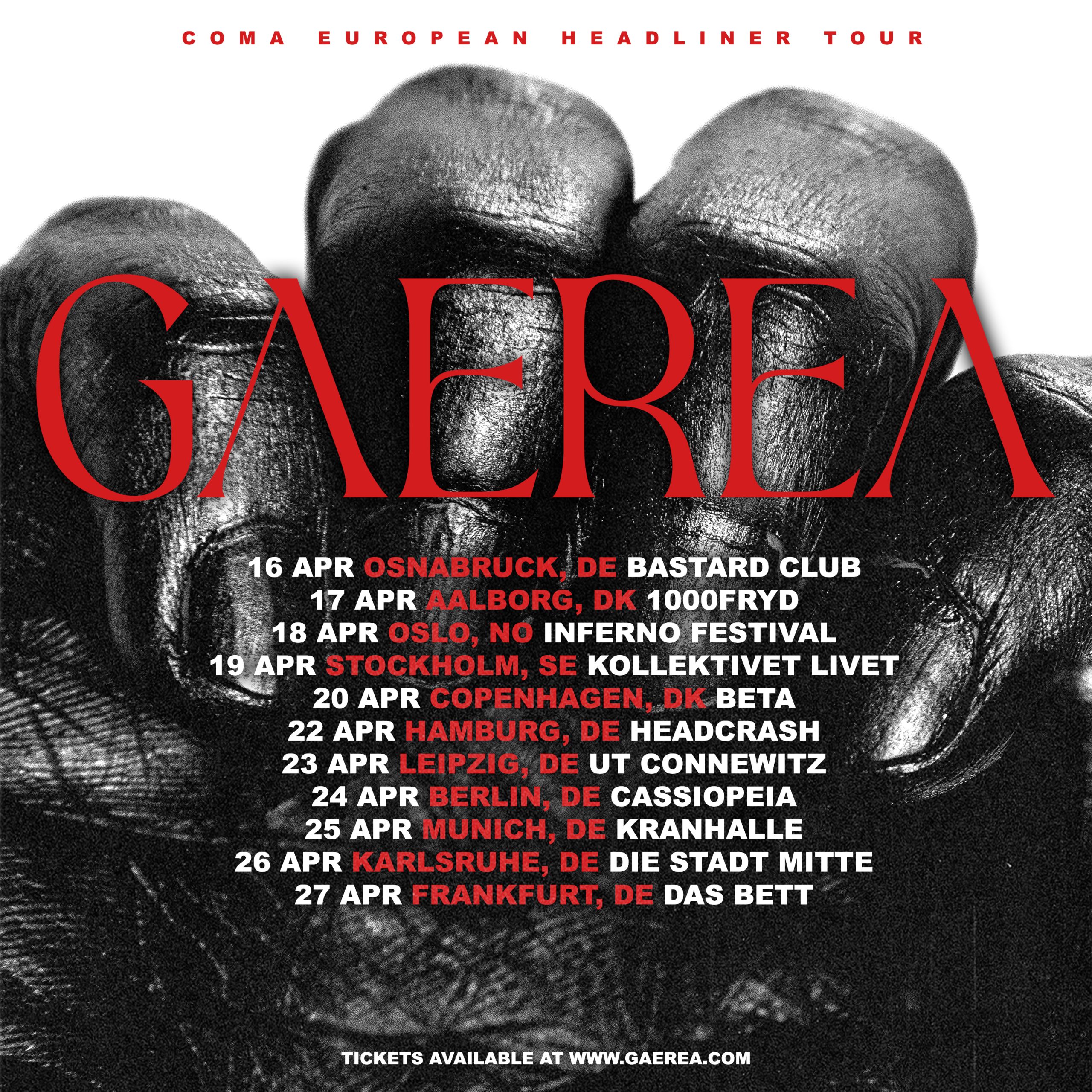 GAEREA Invokes the Urban Abyss with 2025 'Coma' Headline Tour | Season ...