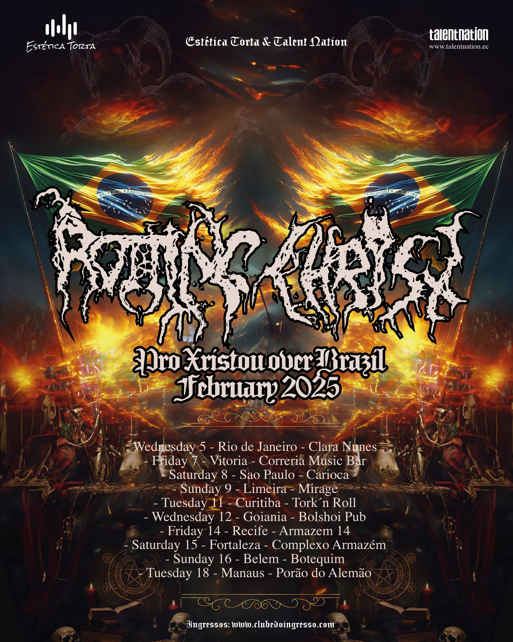 ROTTING CHRIST Celebrating 35 Years with Fans All Over Brazil | Season ...