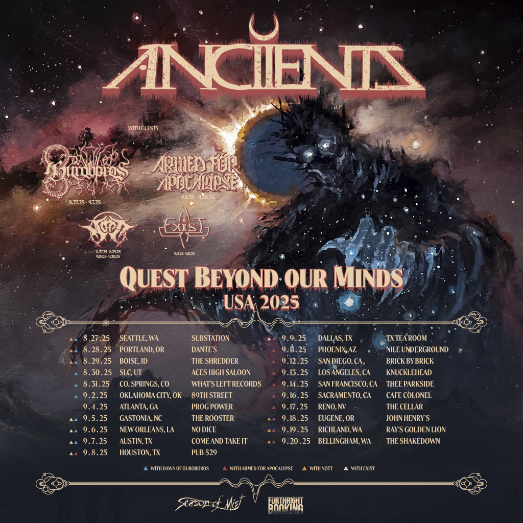 Anciients Announce First U.S. Tour in 8 Years | Season of Mist