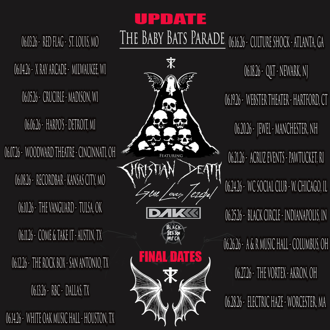Christian Death Announce 2026 U.S. Tour Dates | Season of Mist